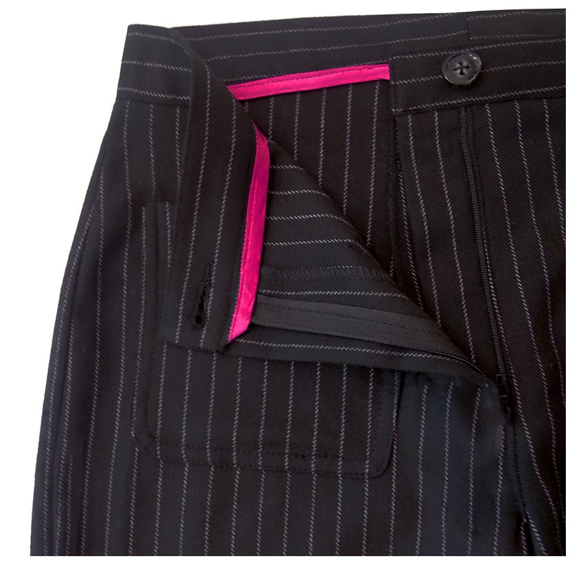 Pantalon noir rayure tennis